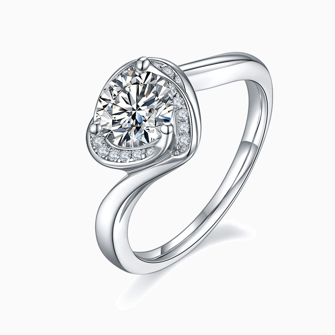 Infinity Heart Halo Engagement Ring - Eterna Diamonds | Lab Grown Diamond